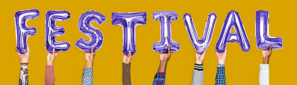 Purple alphabet balloons forming word | Free Photo - rawpixel