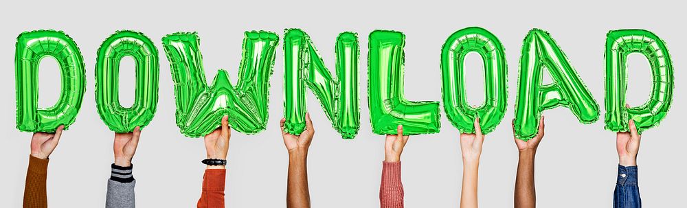 Green alphabet helium balloons forming | Premium Photo - rawpixel
