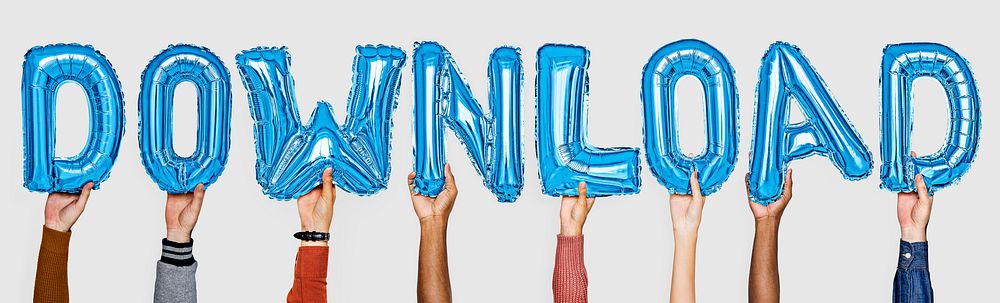Blue alphabet helium balloons forming | Premium Photo - rawpixel
