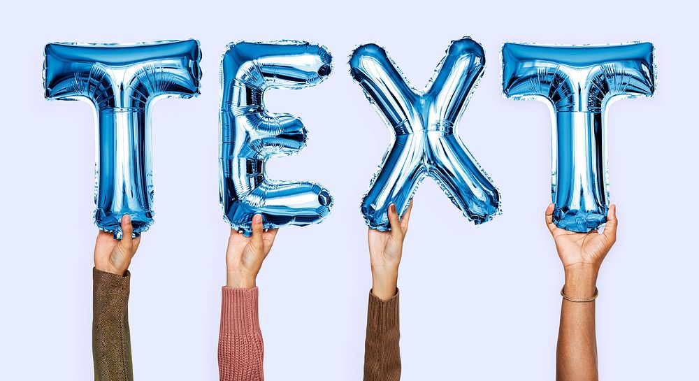 Blue alphabet helium balloons forming | Premium Photo - rawpixel