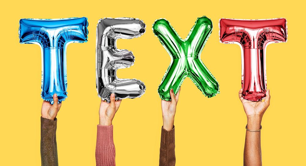 Colorful alphabet helium balloons forming | Premium Photo - rawpixel