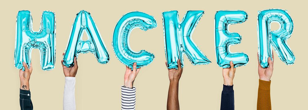 Hands holding hacker word balloon | Premium Photo - rawpixel