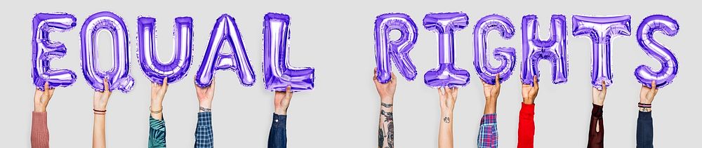 Hands holding equal rights word | Photo - rawpixel