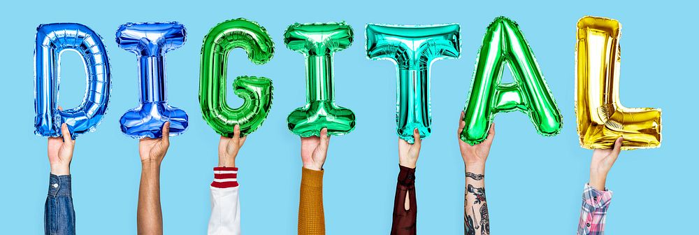 Colorful balloon letters forming the word | Free Photo - rawpixel