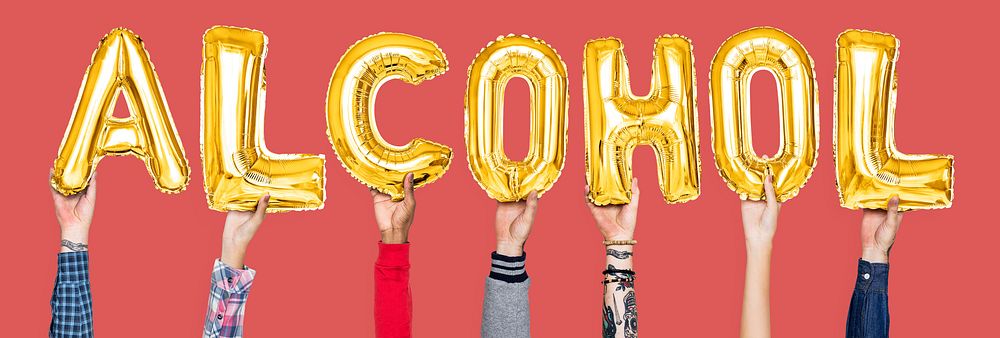 Hands holding alcohol word balloon | Premium Photo - rawpixel