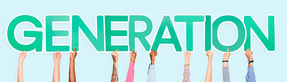 Hands holding the word generation | Free Photo - rawpixel