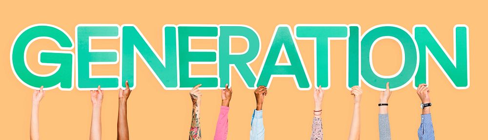 Hands holding the word generation | Free Photo - rawpixel