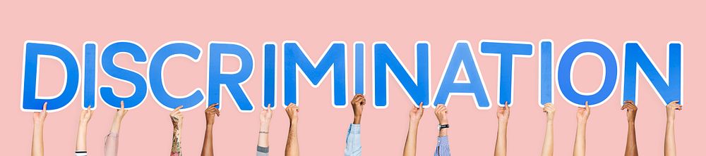 Hands holding the word Discrimination | Free Photo - rawpixel