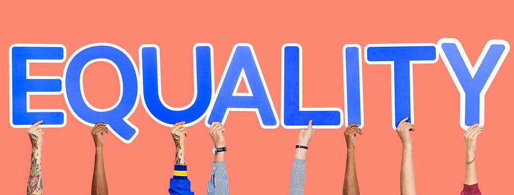 Hands holding the word Equality | Free Photo - rawpixel