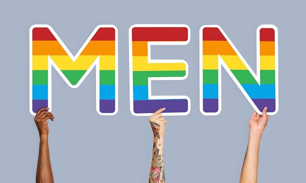 Hands holding the word Men | Free Photo - rawpixel