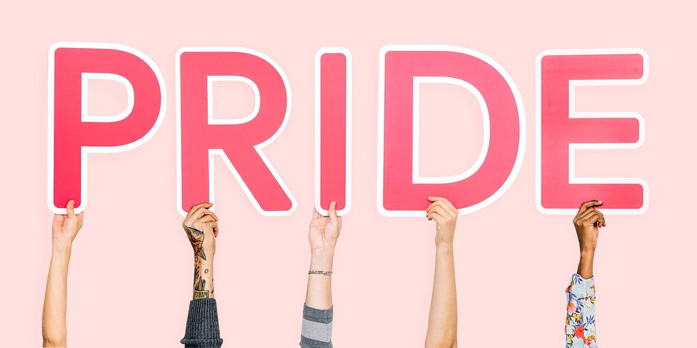 Hands holding the word Pride | Free Photo - rawpixel