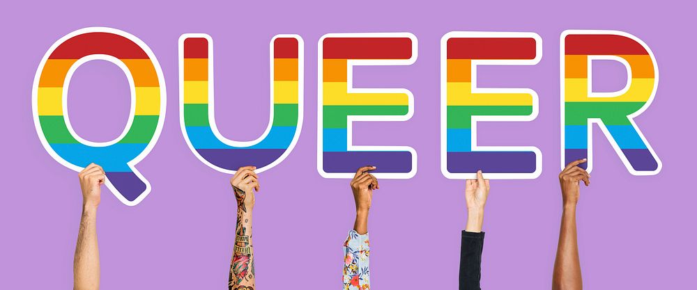 Hands holding the word Queer | Free Photo - rawpixel