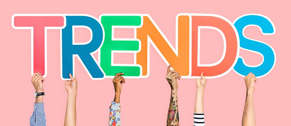 Diverse hands holding word trends | Premium Photo - rawpixel