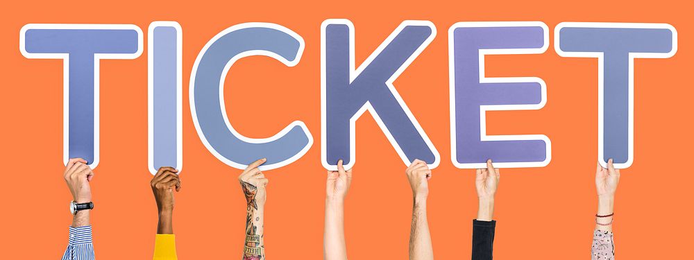Diverse hands holding word ticket | Premium Photo - rawpixel