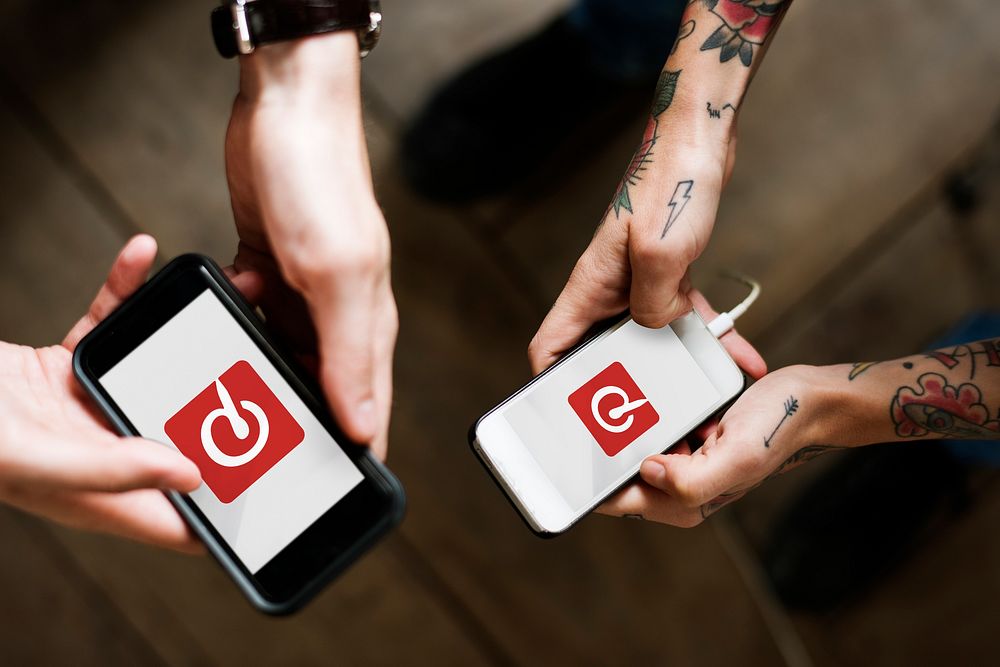 Pinterest logo mobile phones. BANGKOK, | Free Photo - rawpixel