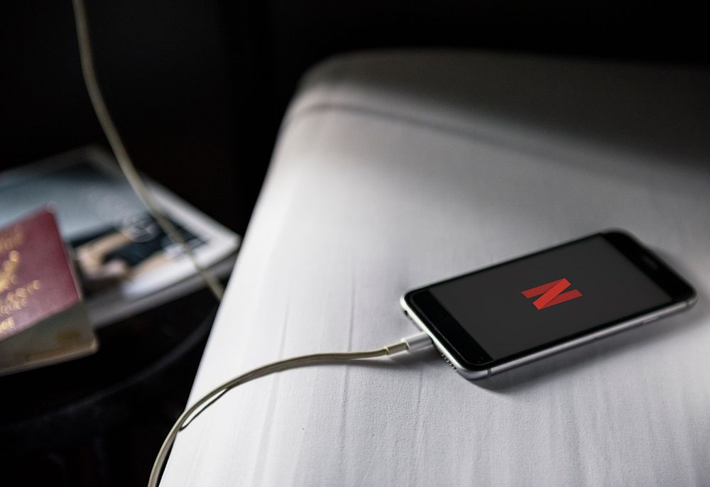 Netflix logo showing phone while | Free Photo - rawpixel