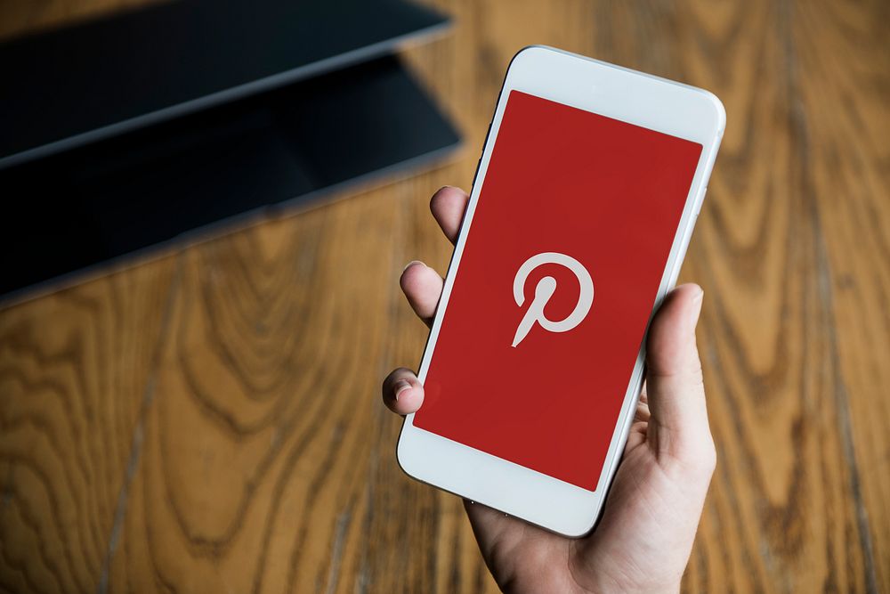 Pinterest logo on a mobile | Free Photo - rawpixel