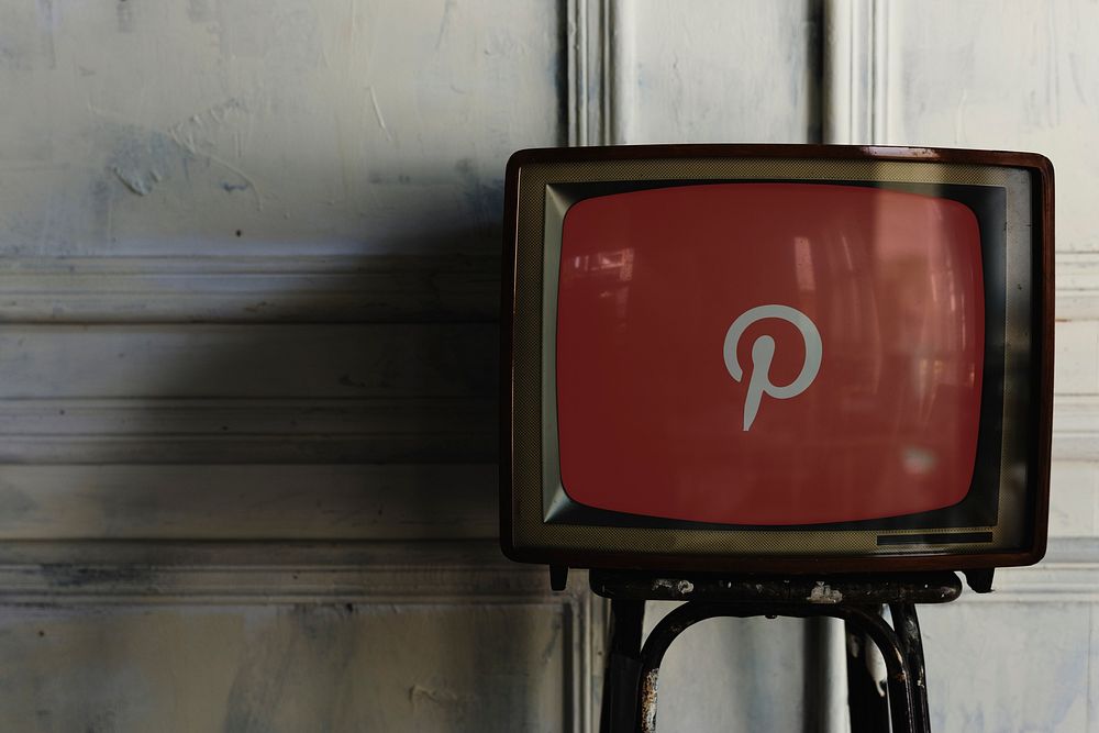 Pinterest logo showing television. BANGKOK, | Free Photo - rawpixel