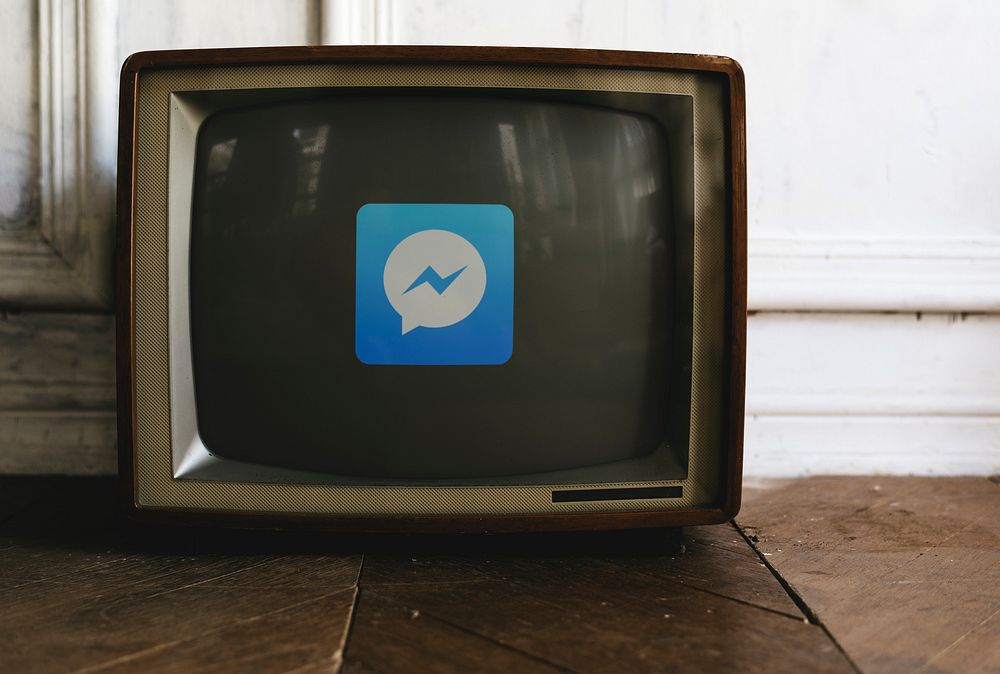 Facebook messenger application showing retro | Free Photo - rawpixel
