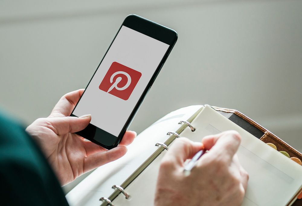 Pinterest logo mobile phone. BANGKOK, | Free Photo - rawpixel