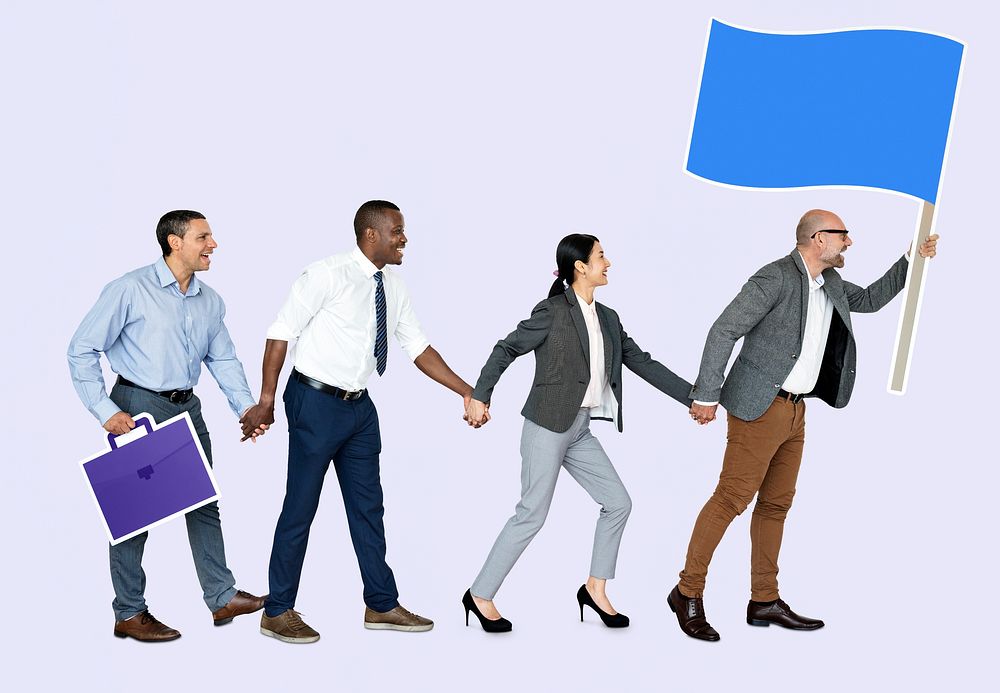 Business people following their leader | Premium Photo - rawpixel