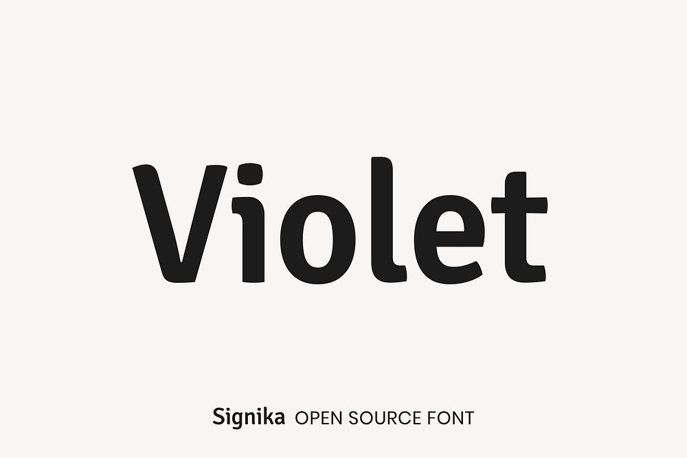 Signika Open Source Font Anna | Free Font Add-on - rawpixel