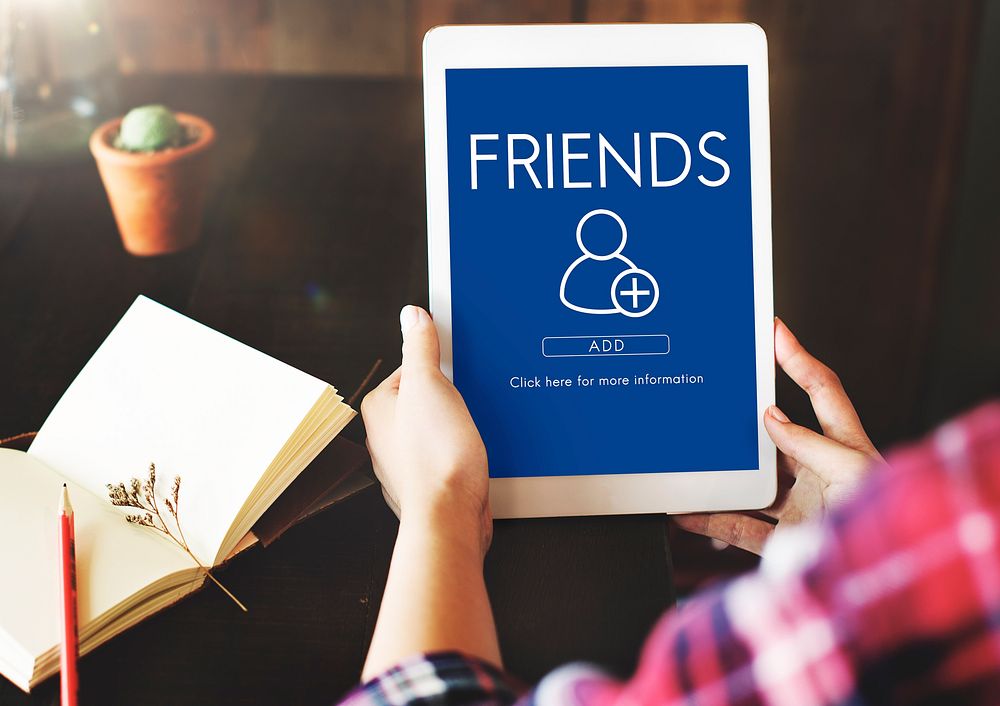 Add Friends Social Media Graphic | Free Photo - rawpixel