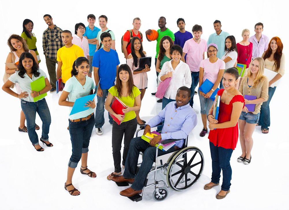 Large group multi-ethnic young people | Premium Photo - rawpixel