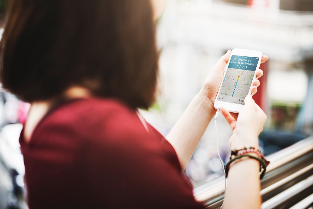 Woman GPS Map Direction Navigation | Premium Photo - rawpixel