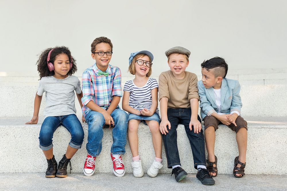 Casual Children Cheerful Cute Friends | Free Photo - rawpixel
