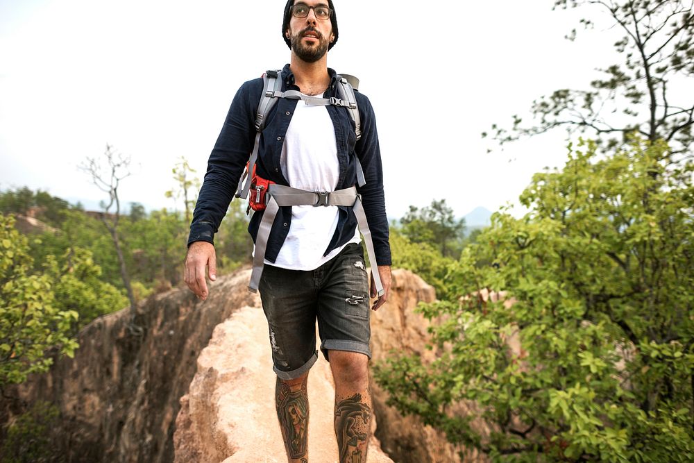 Guy Exploring Freedom Outdoors Concept | Premium Photo - rawpixel