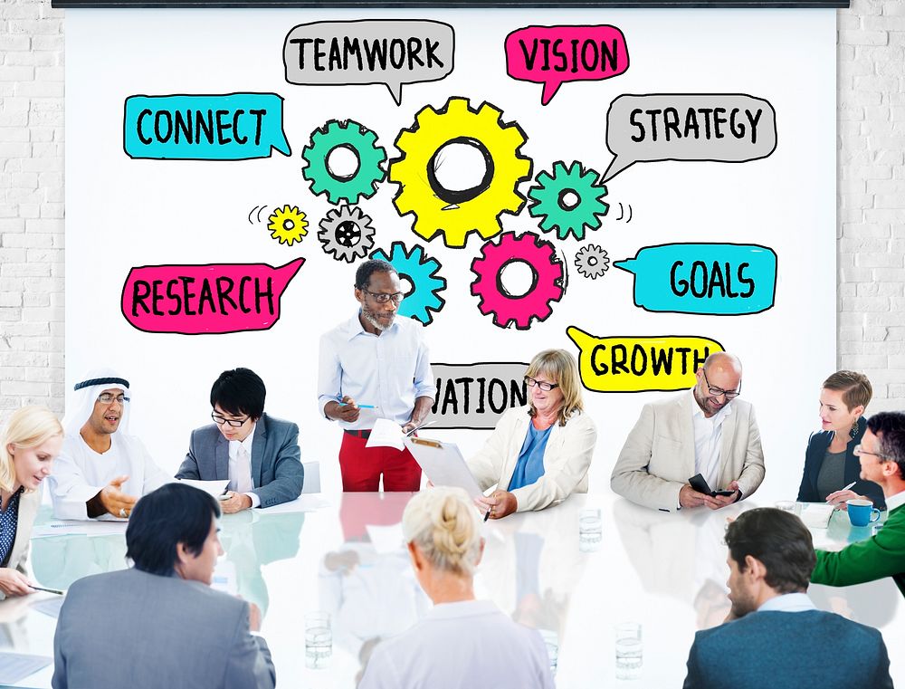 Teamwork Connect Strategy Vision Together | Premium Photo - rawpixel
