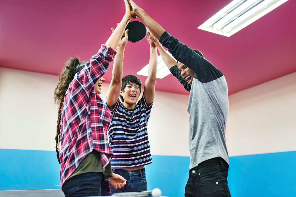 Team celebrating their win holding | Premium Photo - rawpixel