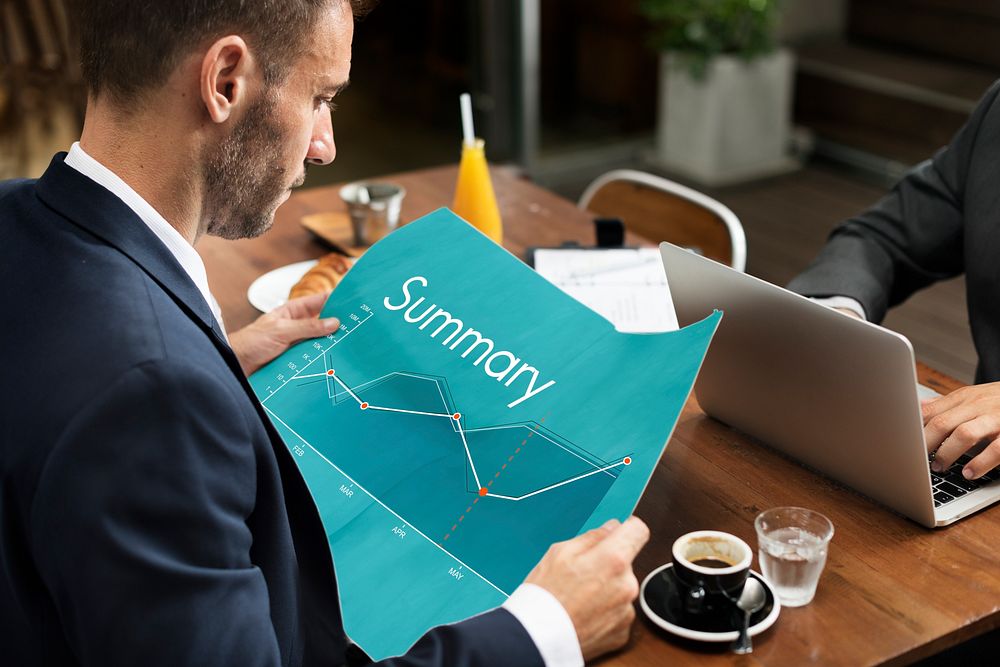 Corporate business line graph report | Premium Photo - rawpixel