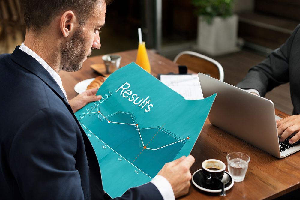 Corporate business line graph report | Premium Photo - rawpixel