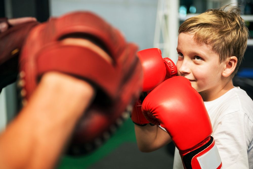 Boy Training Boxing Exercise Movement | Premium Photo - rawpixel