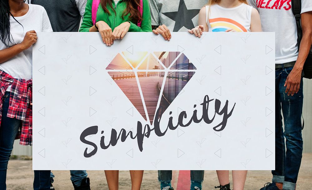 Minimalistic Simplicity Pragmatism Diamond Word | Premium Photo - rawpixel