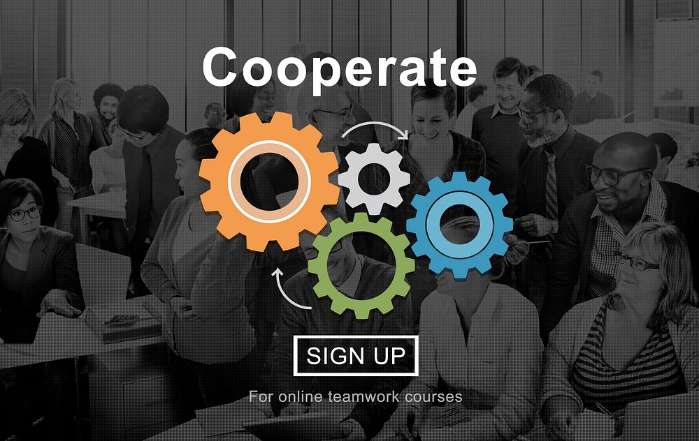 Cooperate Support Collaboration Partnership Concept | Premium Photo ...