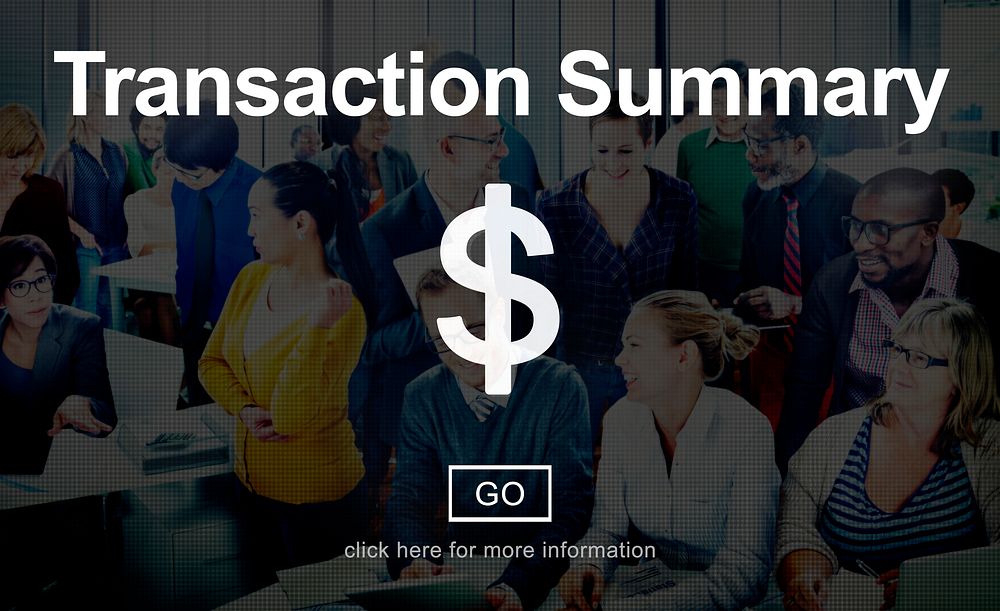 Transaction Summary Accounting Financial Taxation | Premium Photo ...