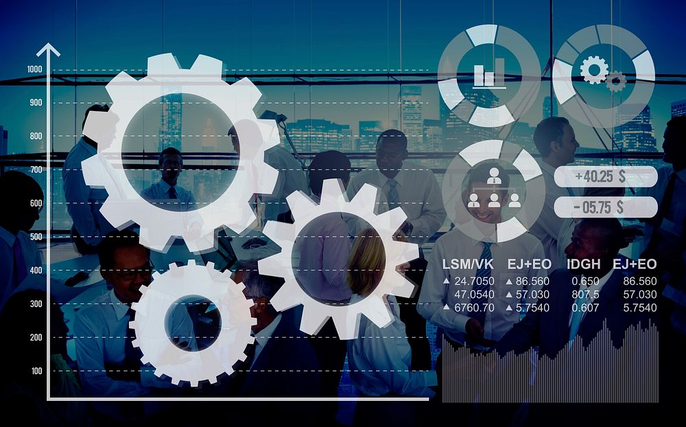 Cog Collaboration Graph Analysis Teamwork | Premium Photo - rawpixel