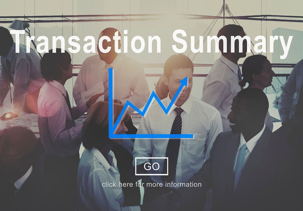 Transaction Summary Accounting Financial Taxation | Premium Photo ...