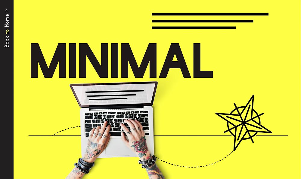 Minimal Minimum Icon Symbol Yellow | Free Photo - rawpixel