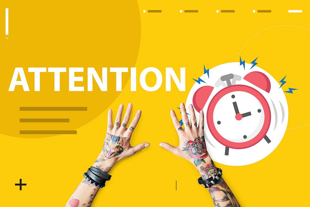 hands illustration alarm clock notification | Free Photo - rawpixel