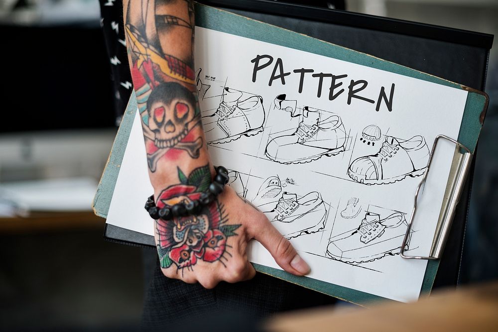 Shoe production procedure sketch drawing | Free Photo - rawpixel