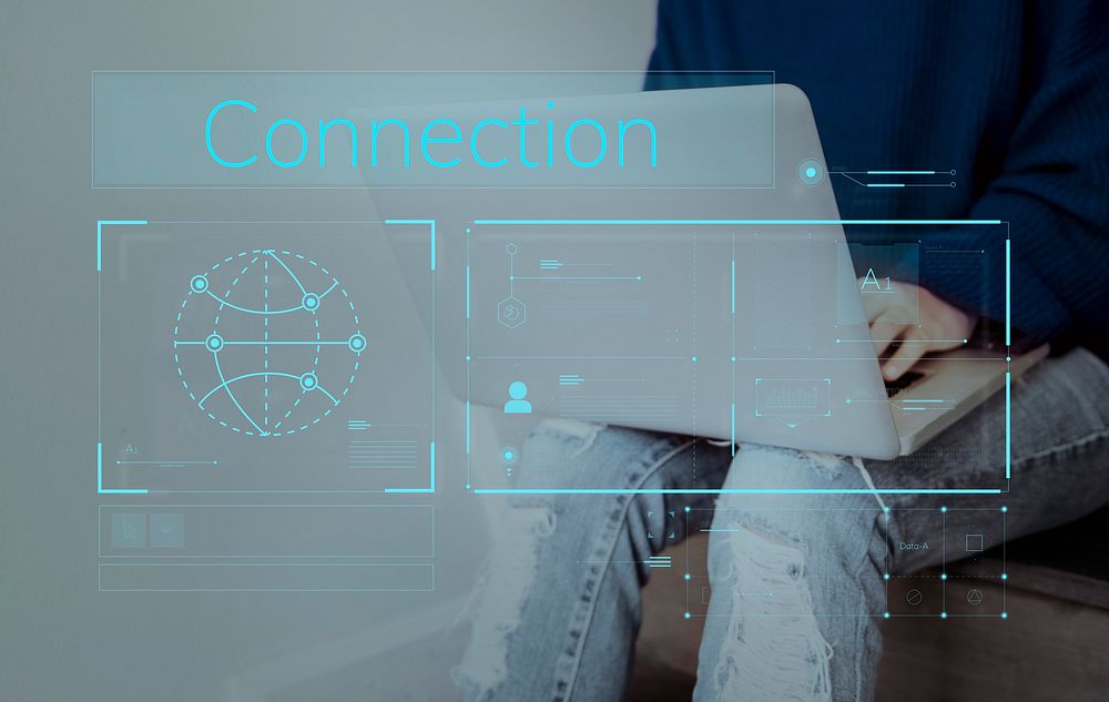 Man connected global communications network | Free Photo - rawpixel