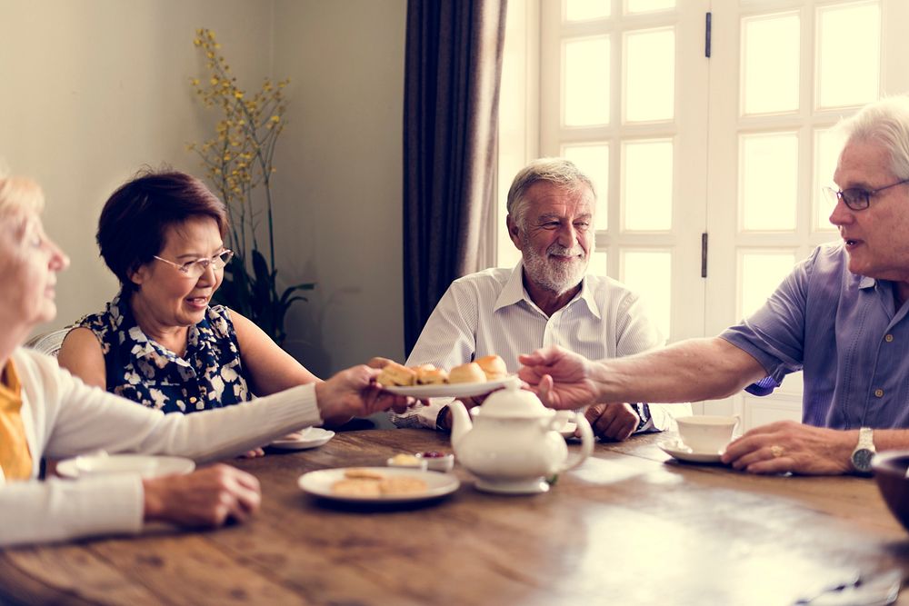 Senior Lifestyle Tea Break Togetherness | Premium Photo - rawpixel