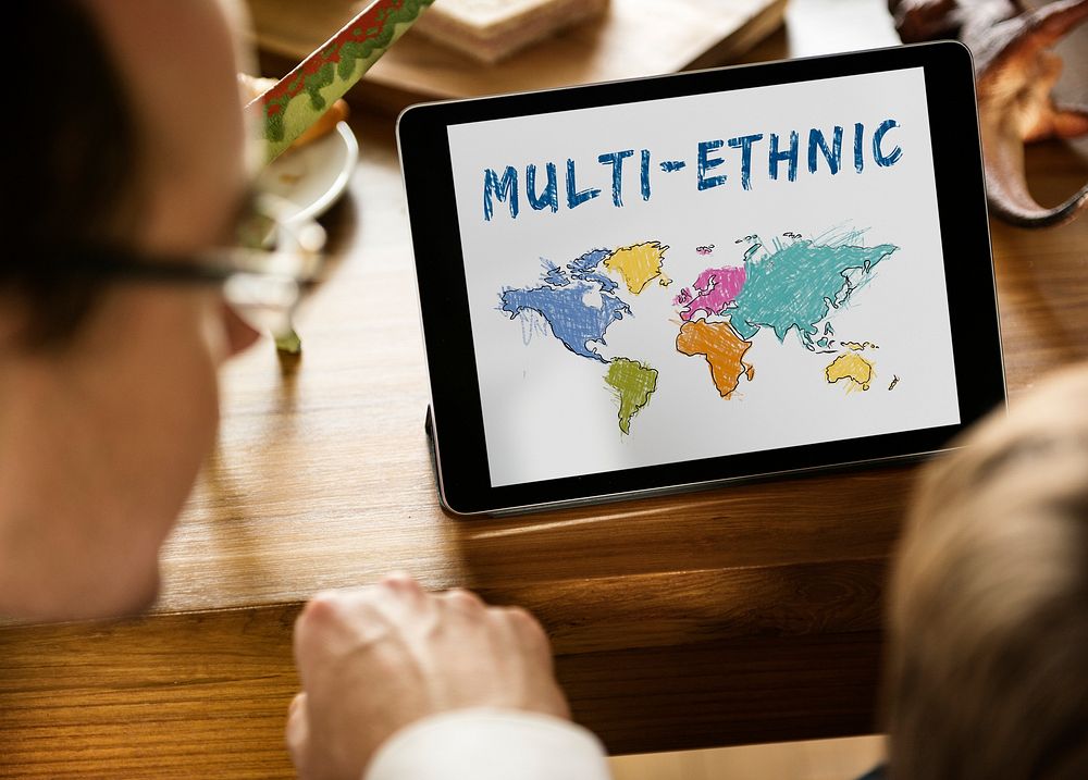 Family dad and son using | Free Photo - rawpixel