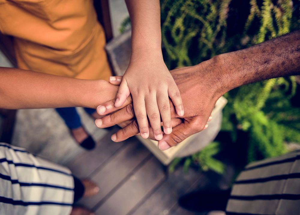 Family Hands Out Together Teamwork | Premium Photo - rawpixel