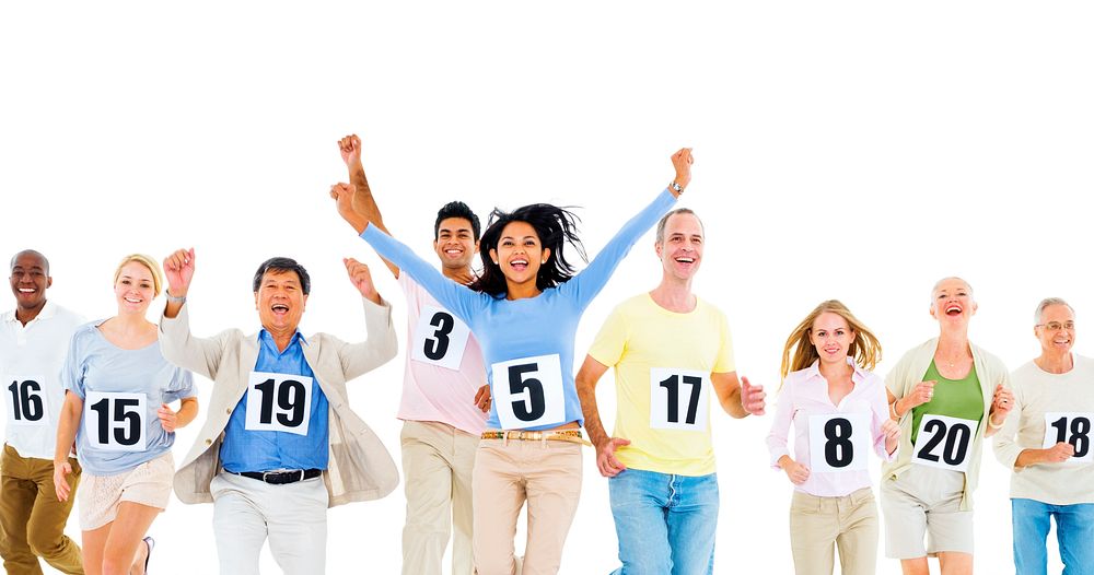 Winning Race Compettition Collaboration Teamwork | Premium Photo - rawpixel