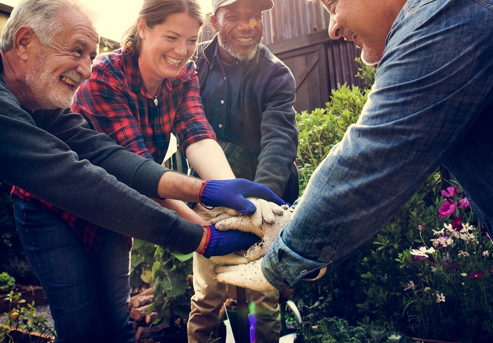 Group of people gardening backyard | Premium Photo - rawpixel